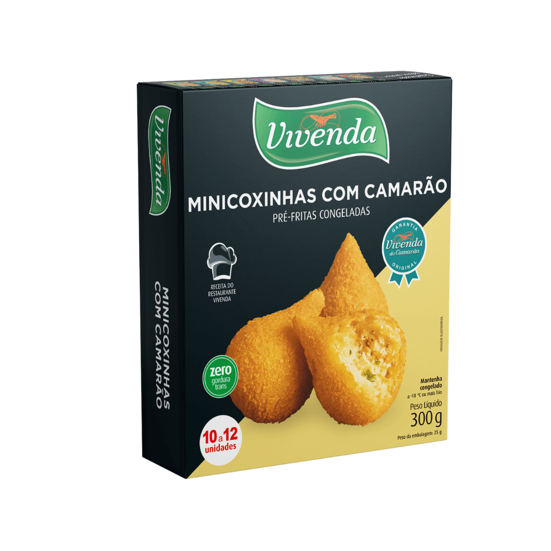 Mini Coxinhas com Camarão - 300g